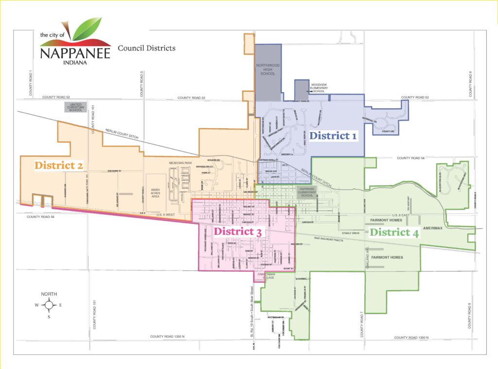Nappanee City Council Districts – Kosciusko County Democratic Party